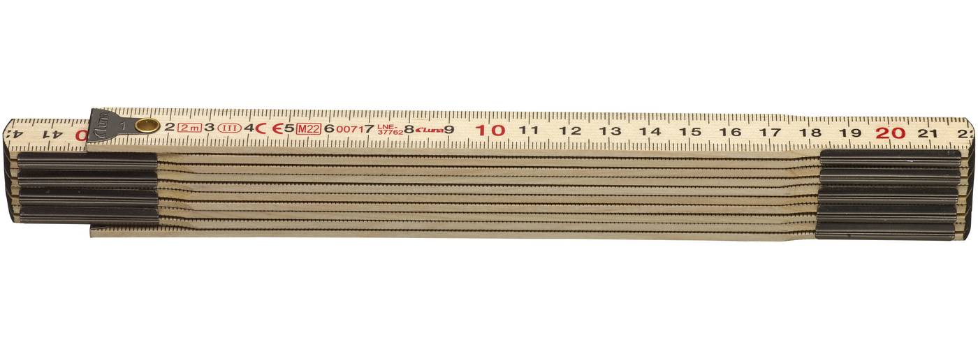 FOLDING RULE MM WOOD 2M - Luna tools