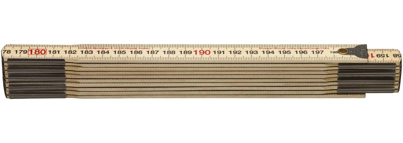 FOLDING RULE MM WOOD 2M - Luna tools