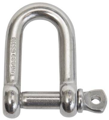 SHACKLE D STAINLESS 316 8MM - Luna tools