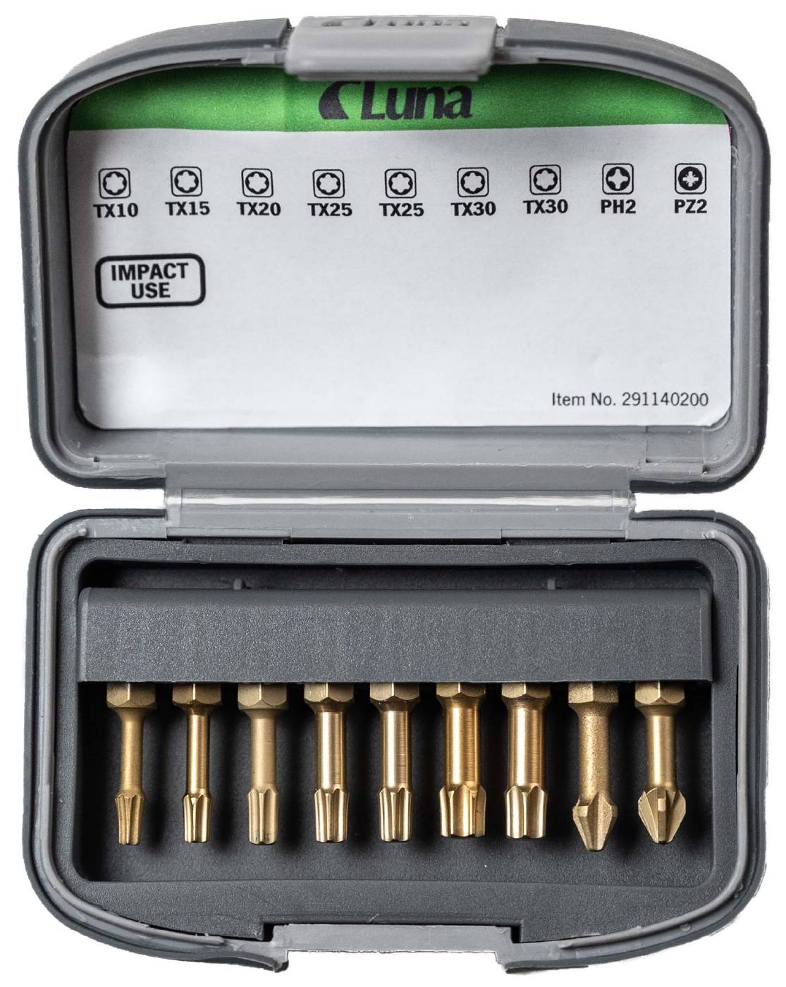 BITS SET PRIME 9 PCS - Luna tools