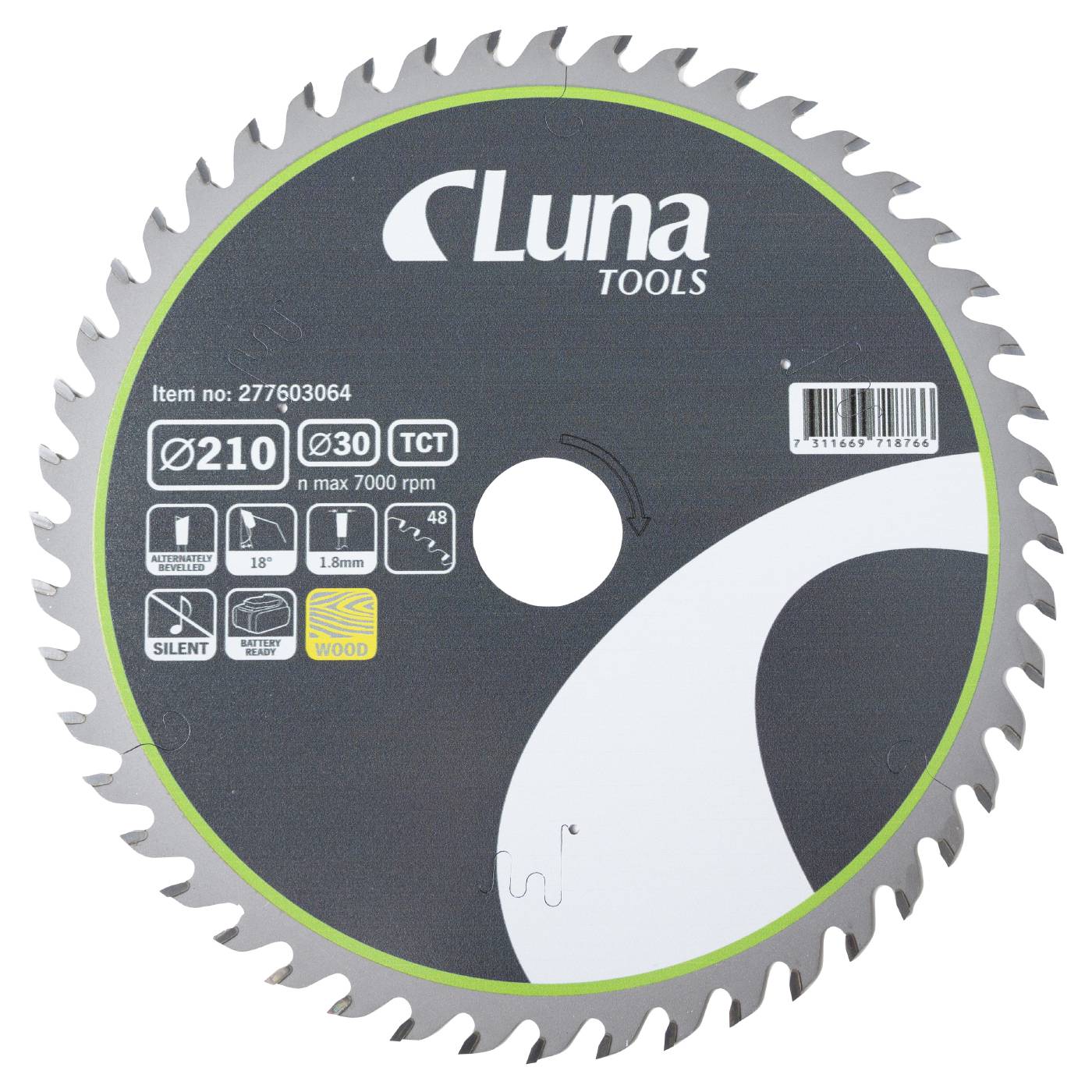 SAW BLADE TCT THIN 210X30 Z48 - Luna tools