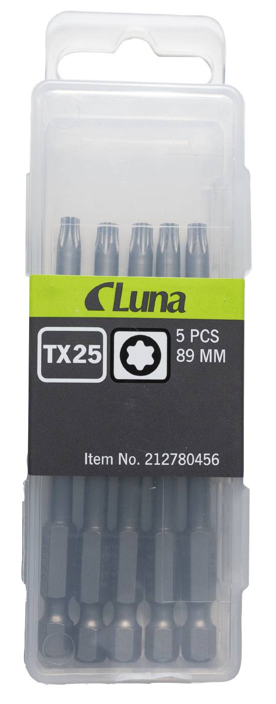 BITS T25 89MM (5) - Luna tools