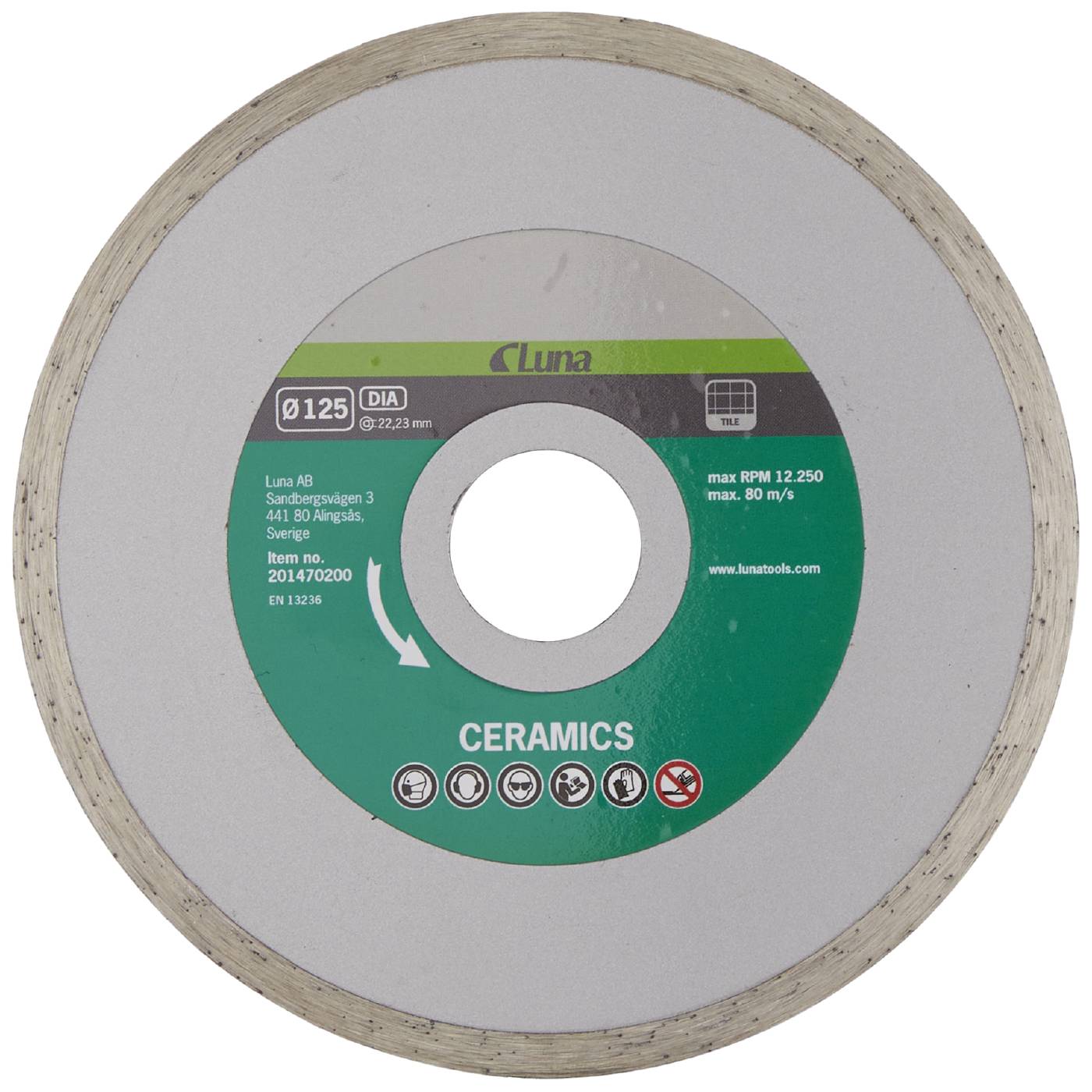 DIAMOND CUT 115X5X1,8X22 CER - Luna tools