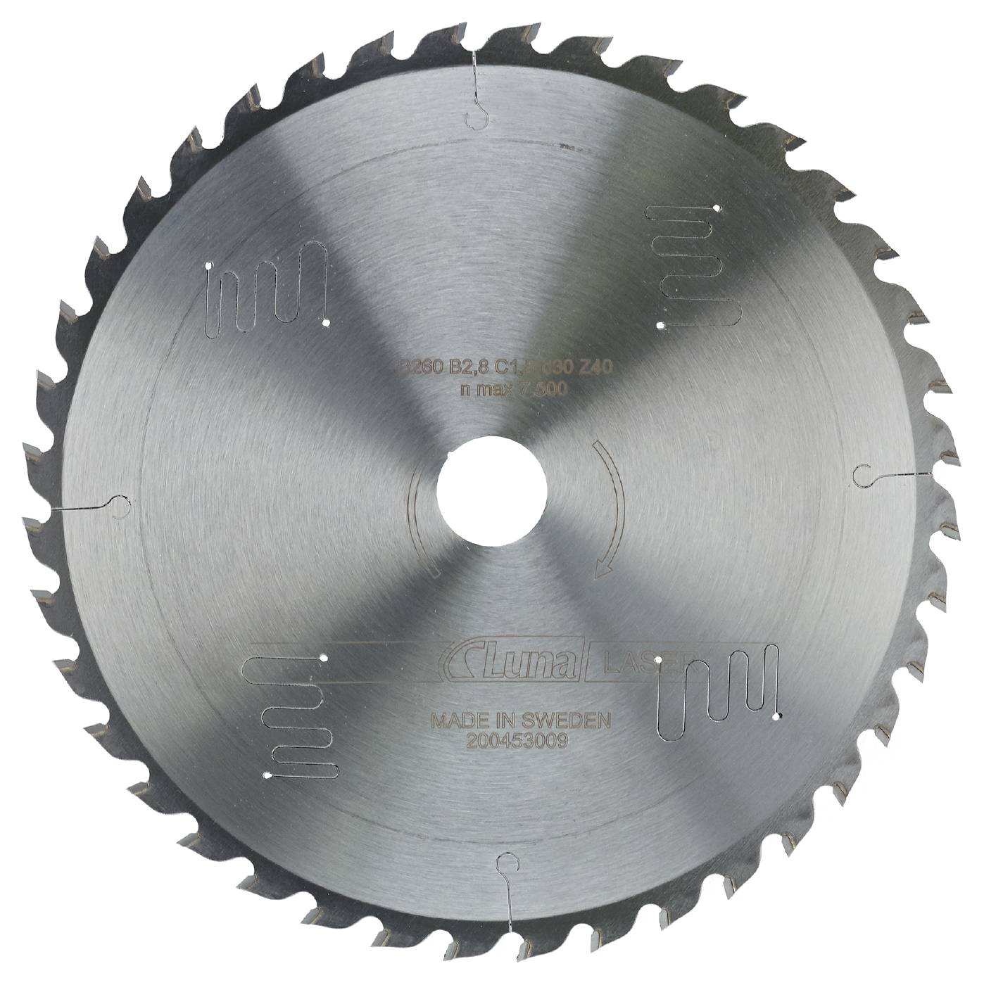 T.C.T CIR.SAWB.260X30 Z40 - Luna tools