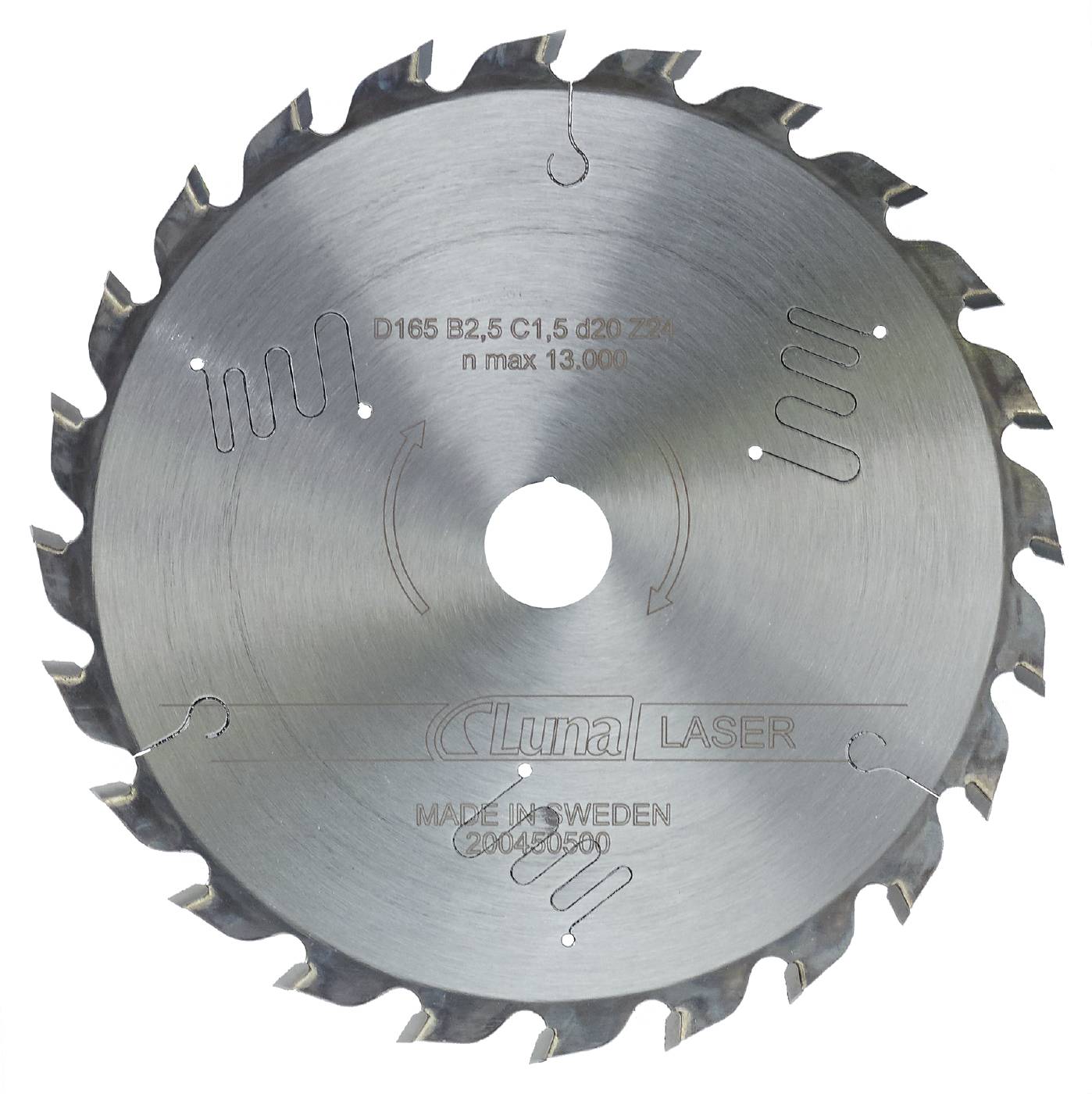 T.C.T CIR.SAWB. 165X20 Z24 - Luna tools