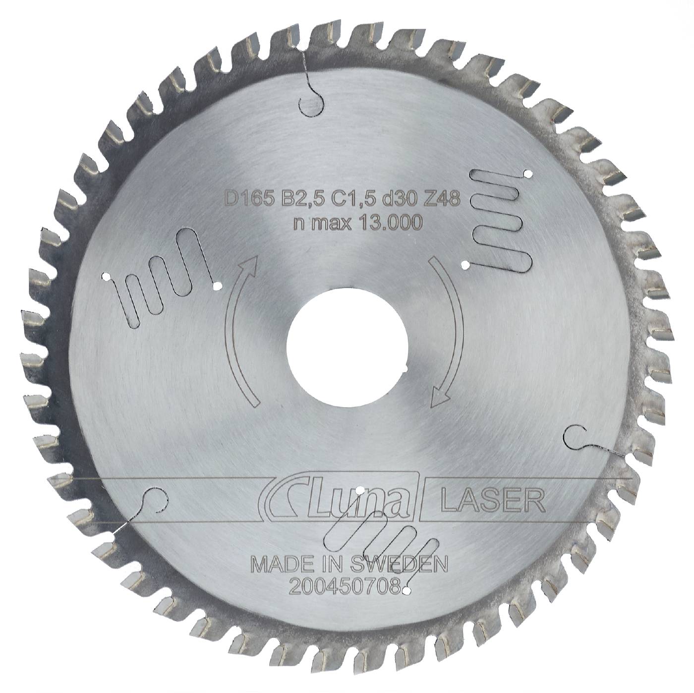 T.C.T CIR.SAWB. 165X30 Z48 - Luna tools