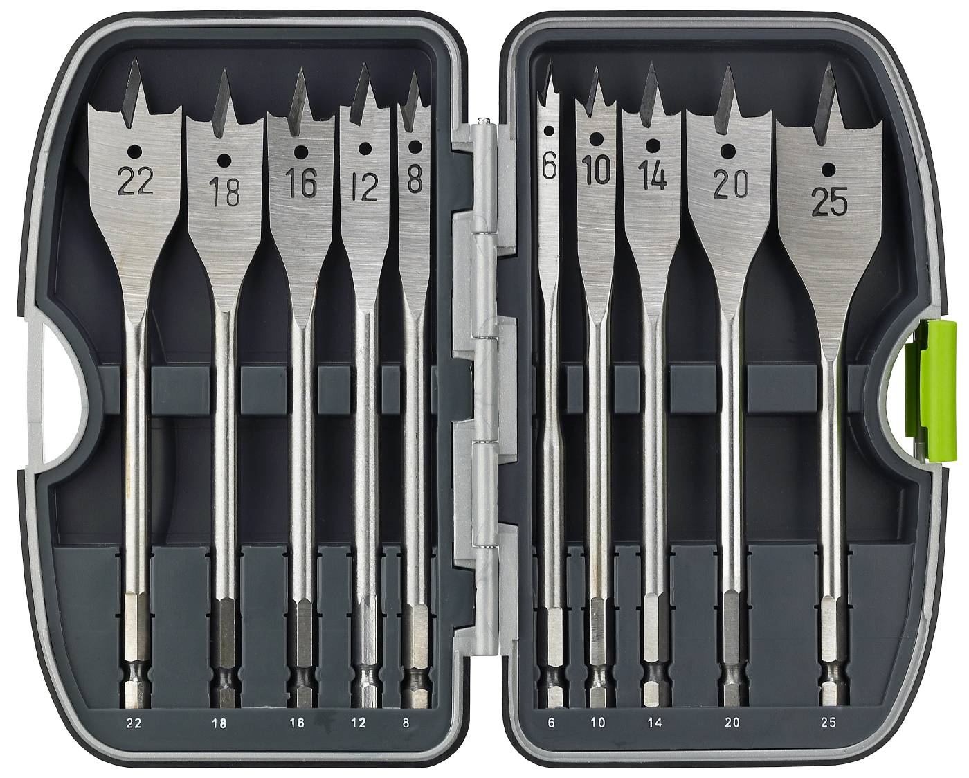 FLAT BIT SET 10 PCS - Luna tools